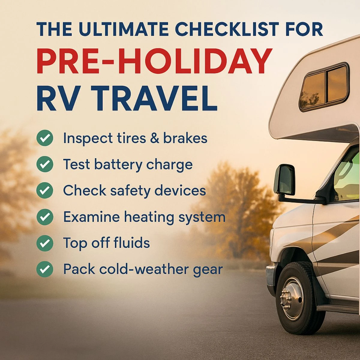 The Ultimate Checklist for Pre-Holiday RV Travel | Keystone RV Dealer
